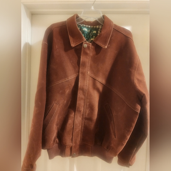 Alta Moda V | Jackets & Coats | Alta Moda V Made Italy Brown Leather ...